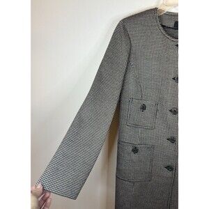 St. John | Jackets & Coats | St John Houndstooth Jacket Women Black ...
